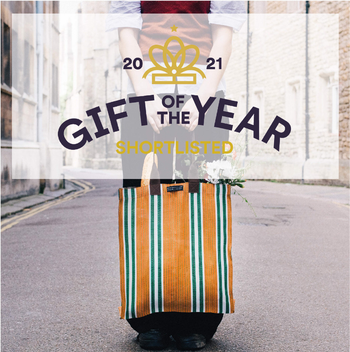 Farmers Market Shopper|Indian Yellow, Saxe Blue & Rose Beige